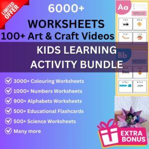 6000+ Kids Preschool Learning Educational Activity Worksheets Bundle ...