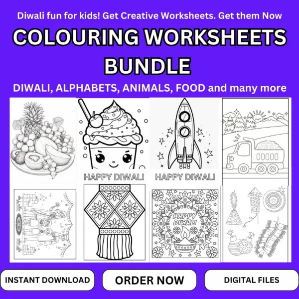 Diwali & Educational Colouring Pages for Kids – The Ultimate Colouring ...